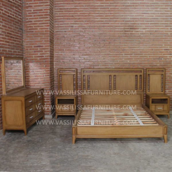 Samantha Bed Japandi Modern Style for Hotel Apartment Project