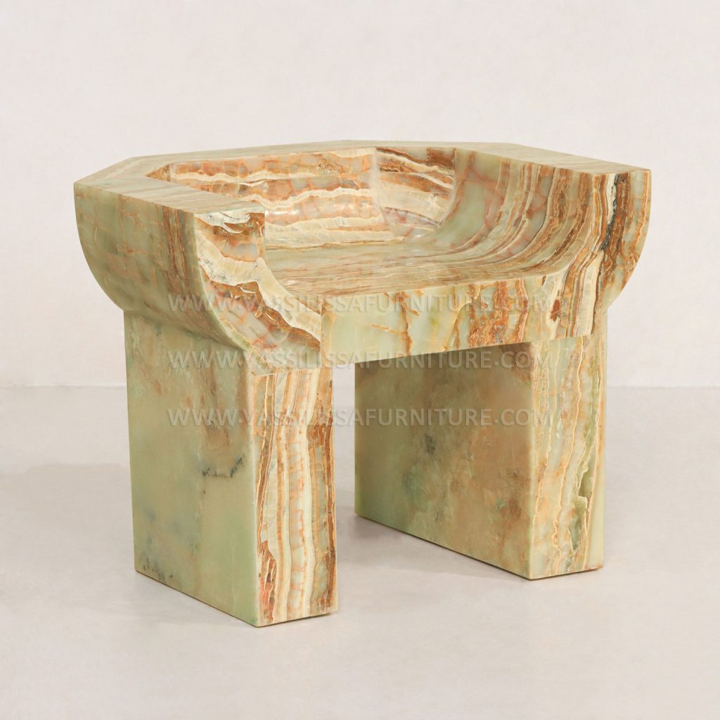 Curial Chair Marble | Vassilissa Furniture